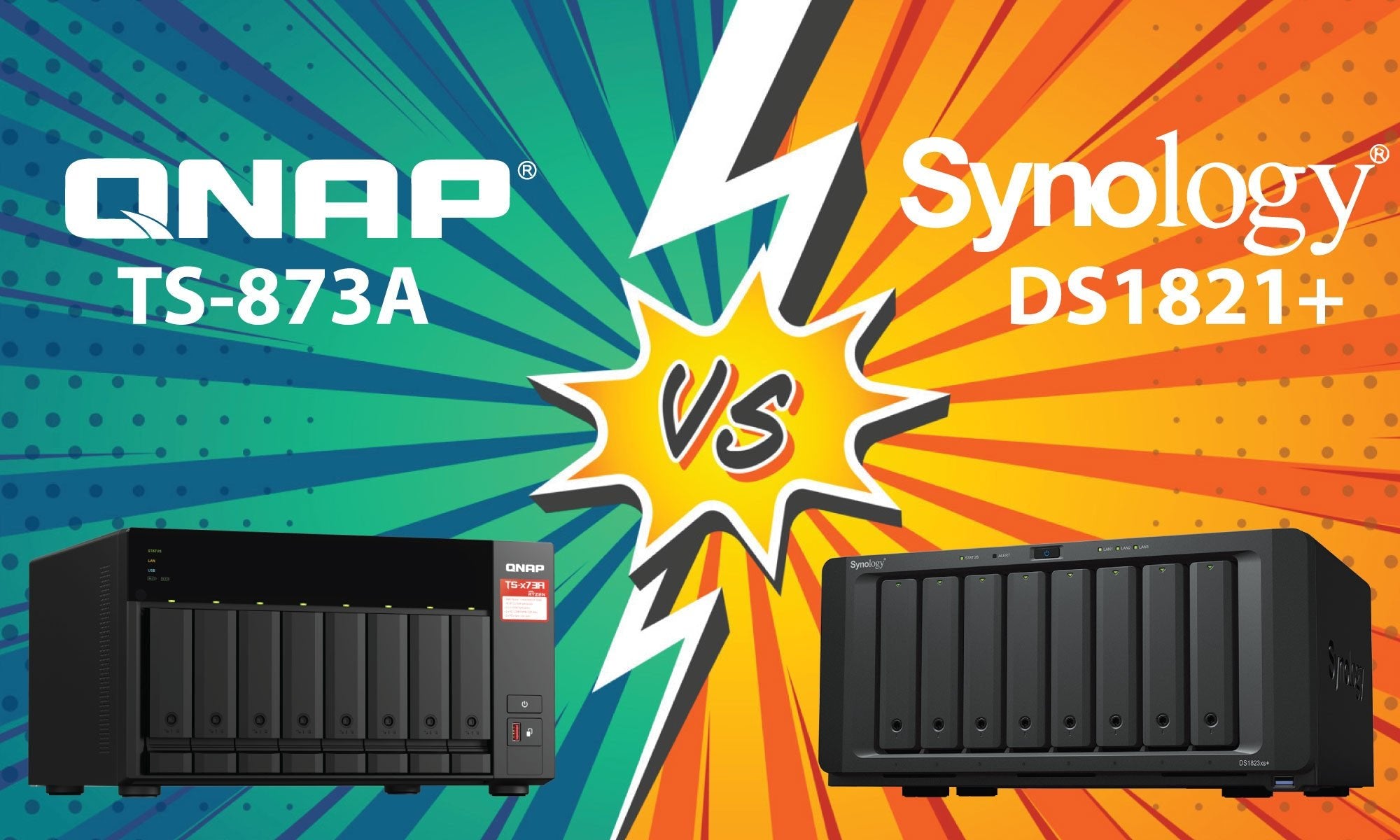 Comparing QNAP TS-873A and Synology DS1821+ for SMB Storage