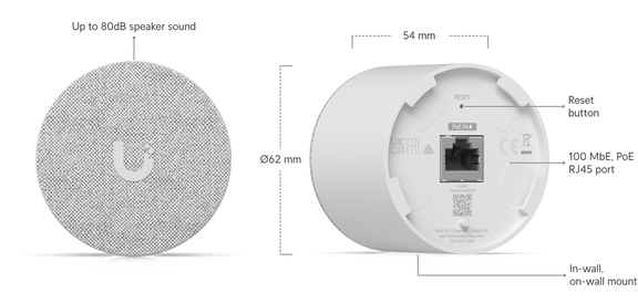 Ubiquiti PoE Smart Chime for UniFi Doorbell & Access