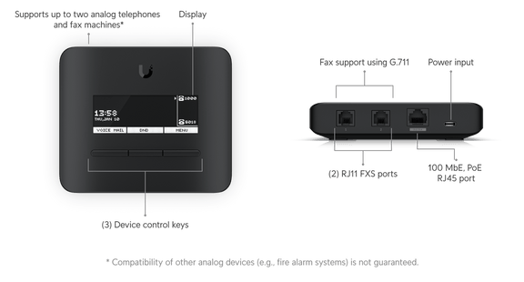 Ubiquiti UT-ATA Analog VoIP Adapter for UniFi Talk