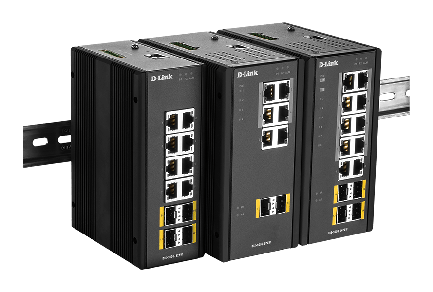 D-Link DIS-300G-12SW 8-Port Gigabit Managed Industrial Switch