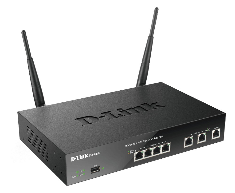 D-Link DSR-500AC Wireless AC VPN Router with Firewall