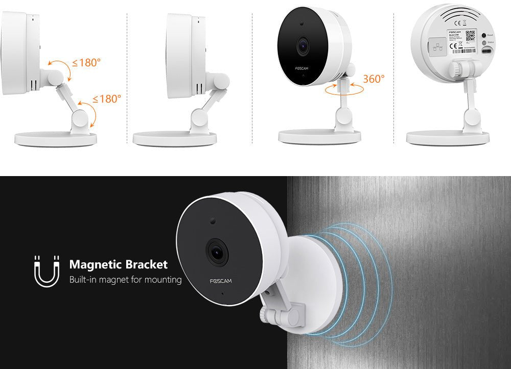 Foscam C5M 3K 5MP Camera High-Res with Dual-Band Wi-Fi