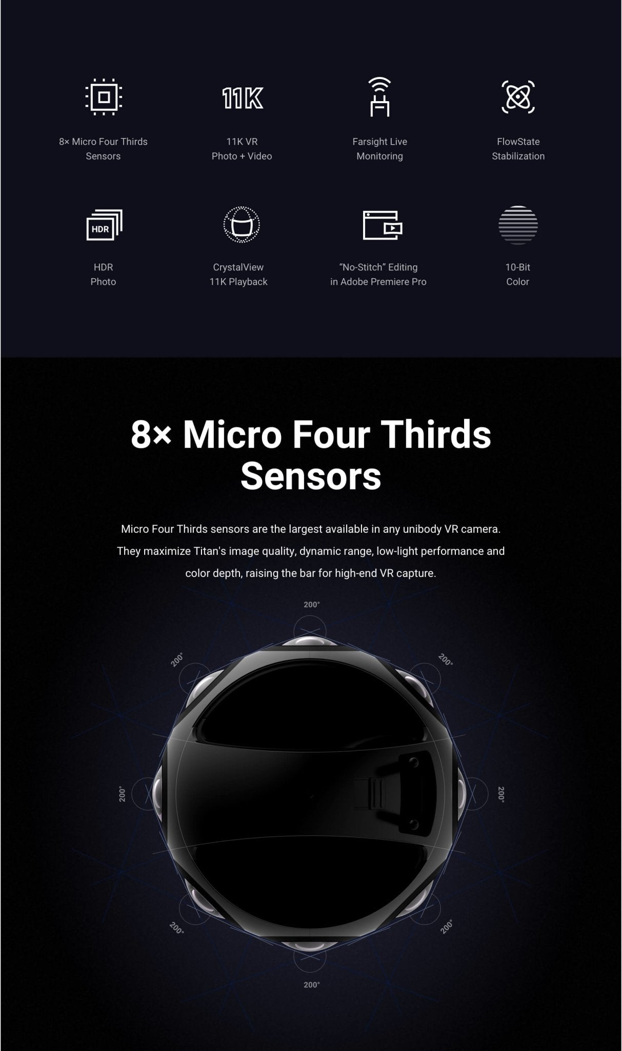 Insta360 Titan Virtual Reality Camera